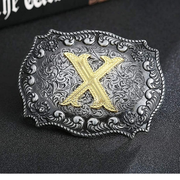 Accessories | New Letter X Initial Western Belt Buckle Approx 35x25 ...